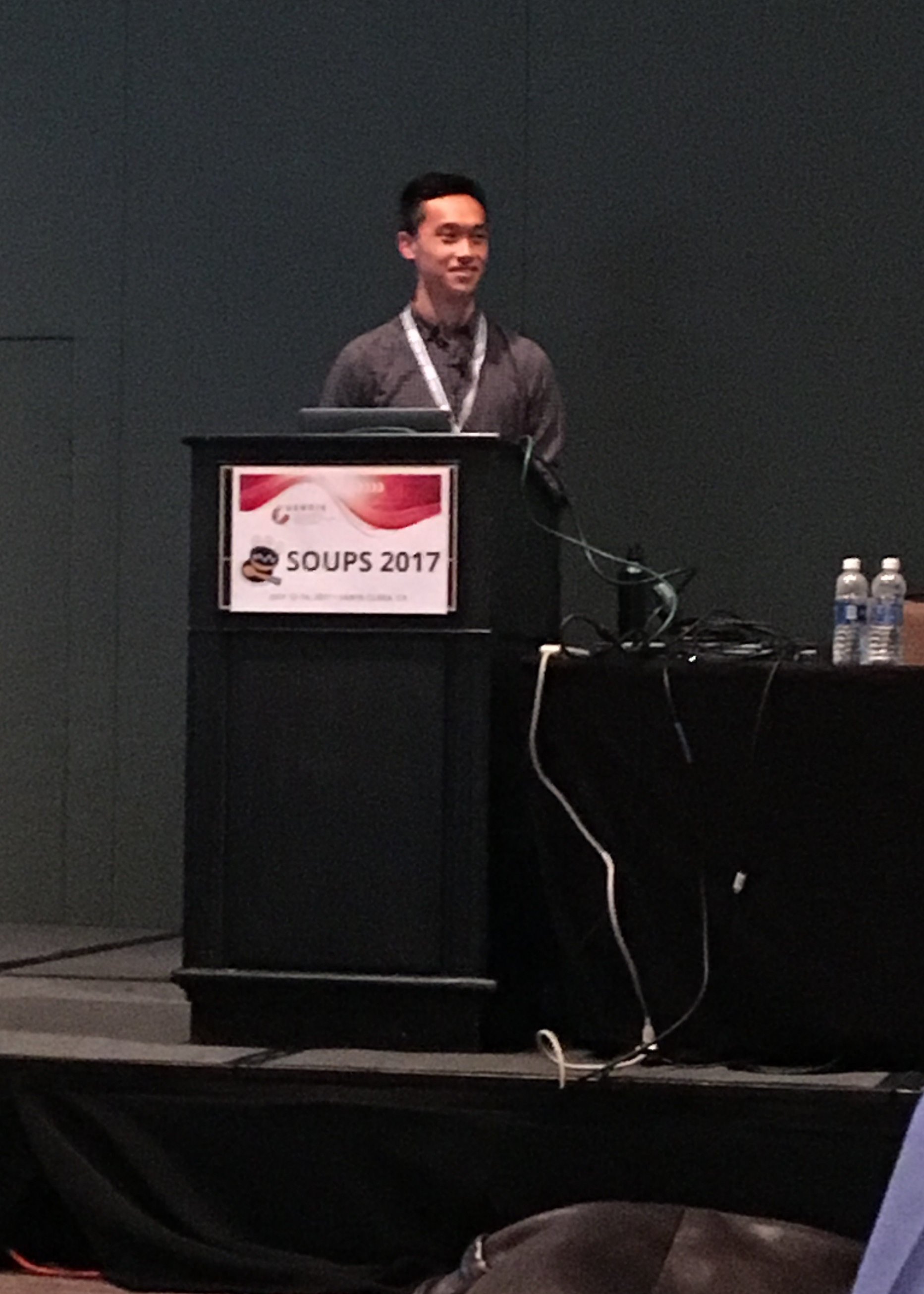 Eric Zeng at SOUPS 2017 – Security and Privacy Research Lab